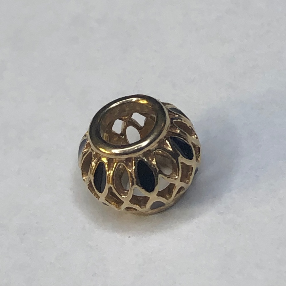 Pandora Solid 14k Royal Victorian Gold Charm 585 Ale - Gem